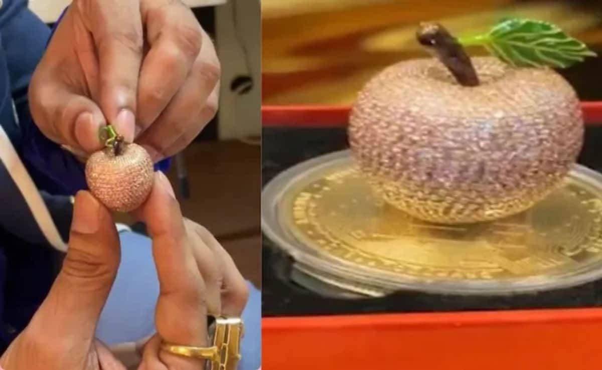 golden apple worth 10 crore mumbai gold Man rohit Pisal Creation Worlds ...