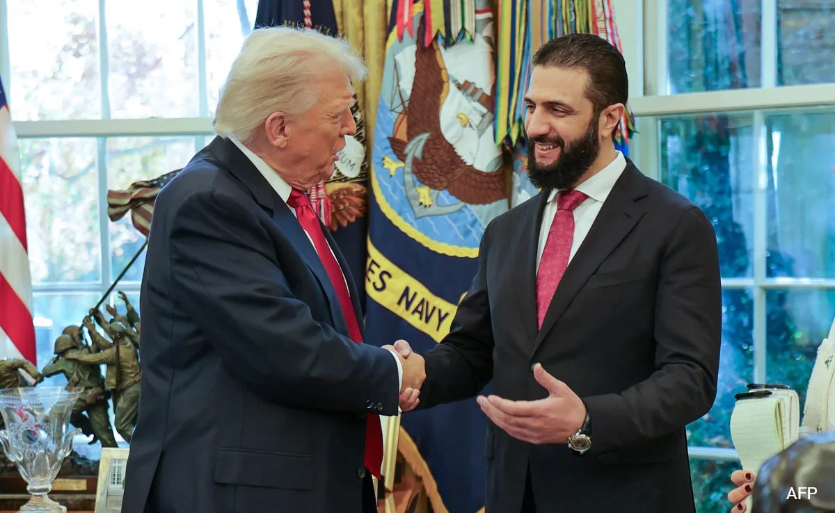 Syrian President Ahmed al Sharaa Meets Donald Trump At White House