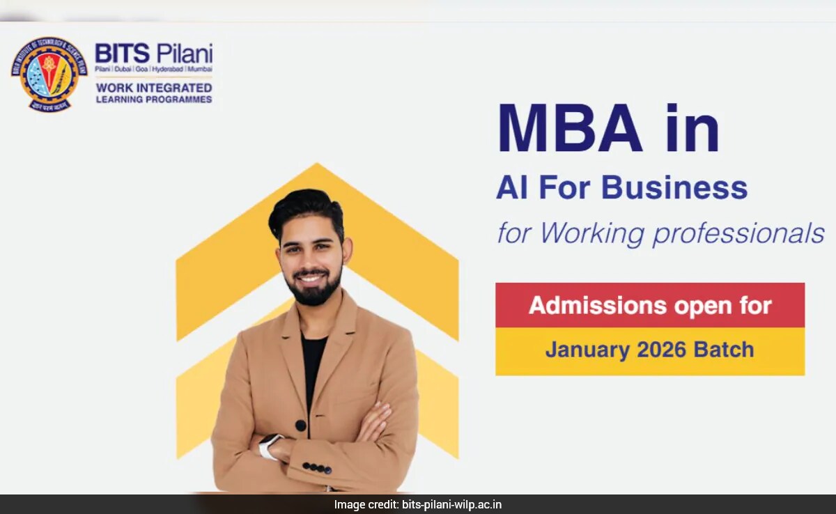 BITS Pilani Opens Admissions For MBA In AI For Business January 2026 ...