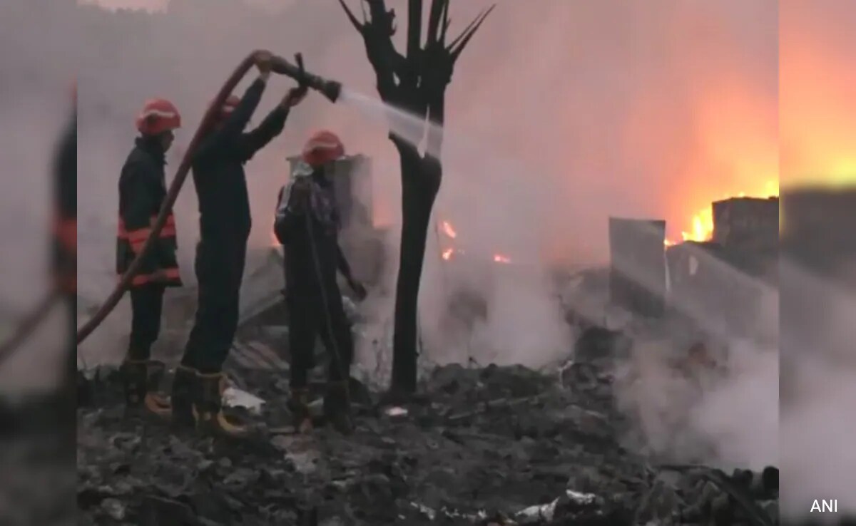 1 Dead, Child Injured In Massive Slum Fire Near Delhi's Rithala Metro ...