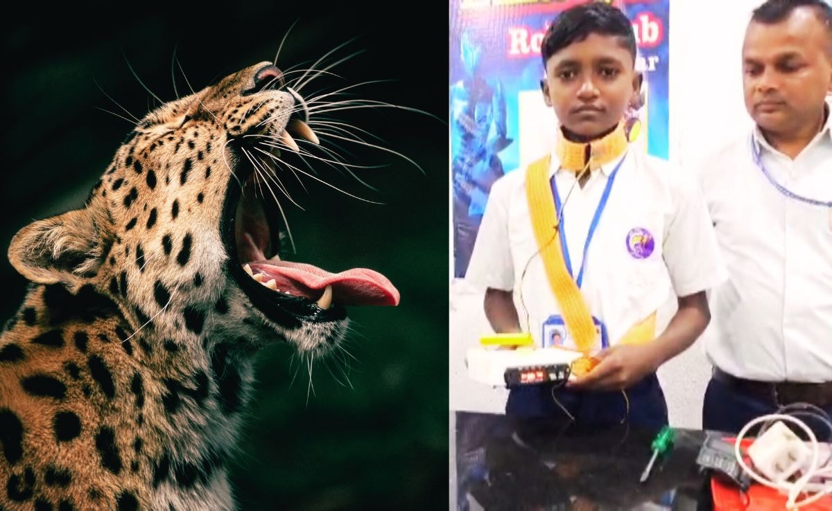 Nandurbar News Ashram school student create Leopard attack protection ...