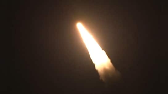 nuclear missile test launch