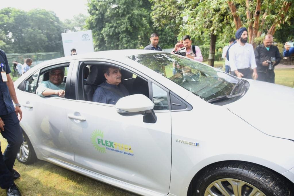 Gadkari Launches Toyota's Pilot Project On Flex Fuel-Strong Hybrid EV