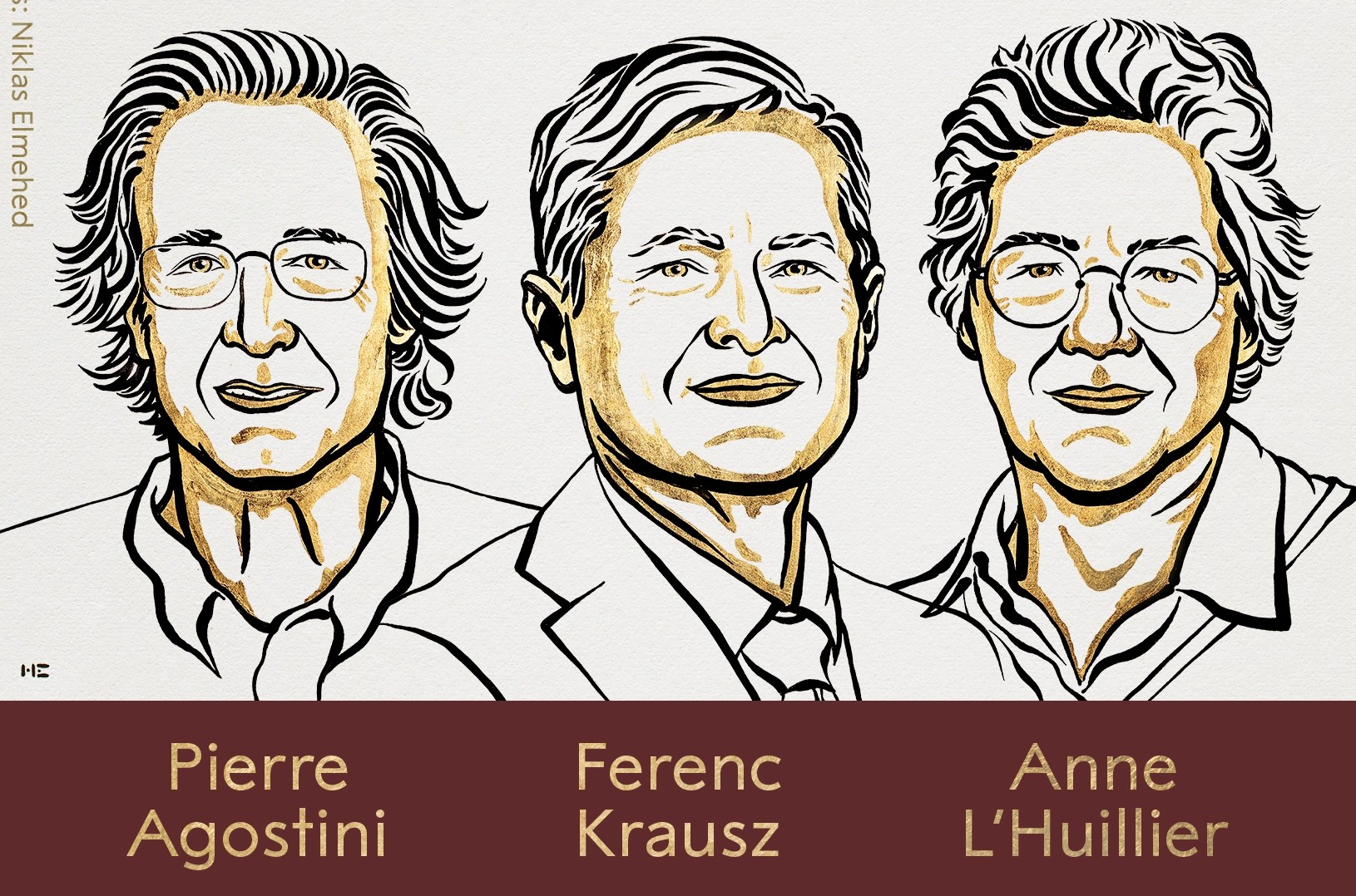 Three Share Physics Nobel for Electron Study in Flashes of Light