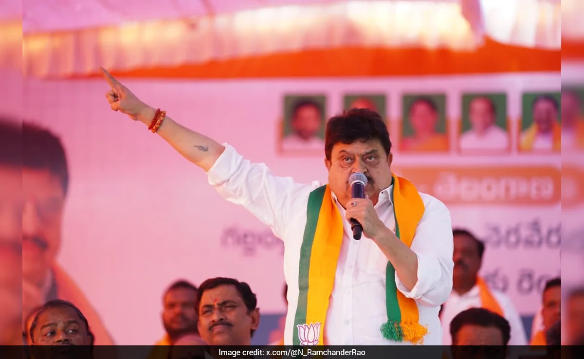 "Maha Dharna To Maha Dharmayudh": Telangana BJP president N Ramchander ...