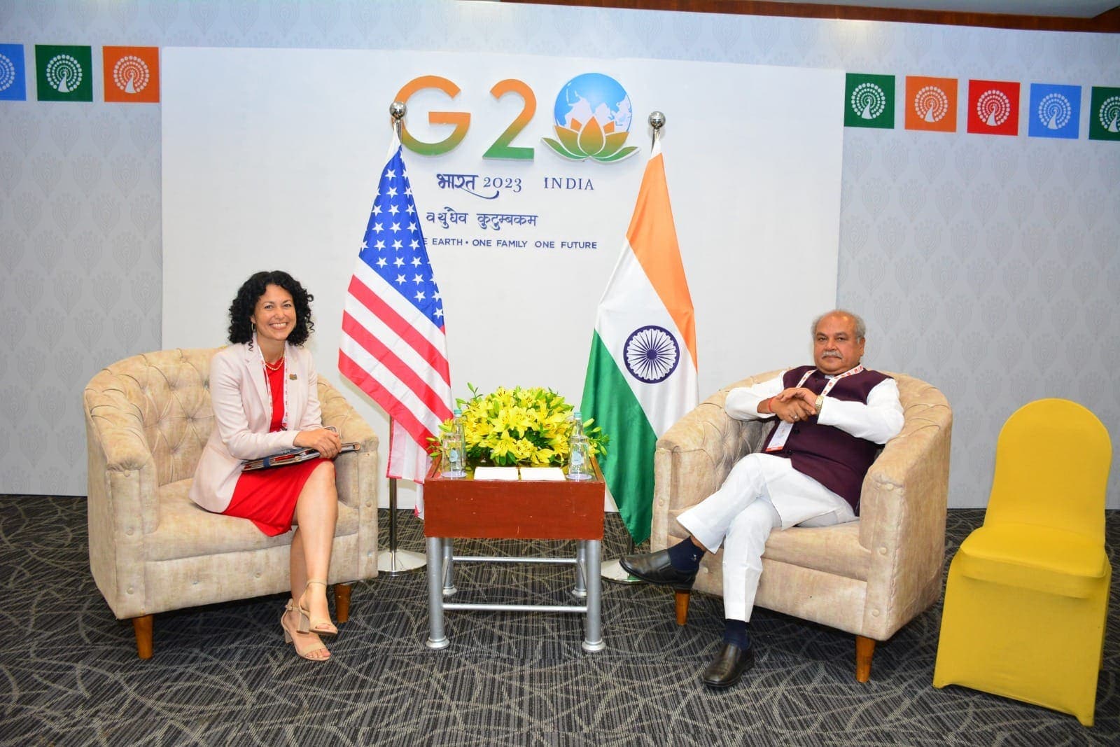 Union Agriculture Minister Meets Top Officials From US, UK at G20 Meeting