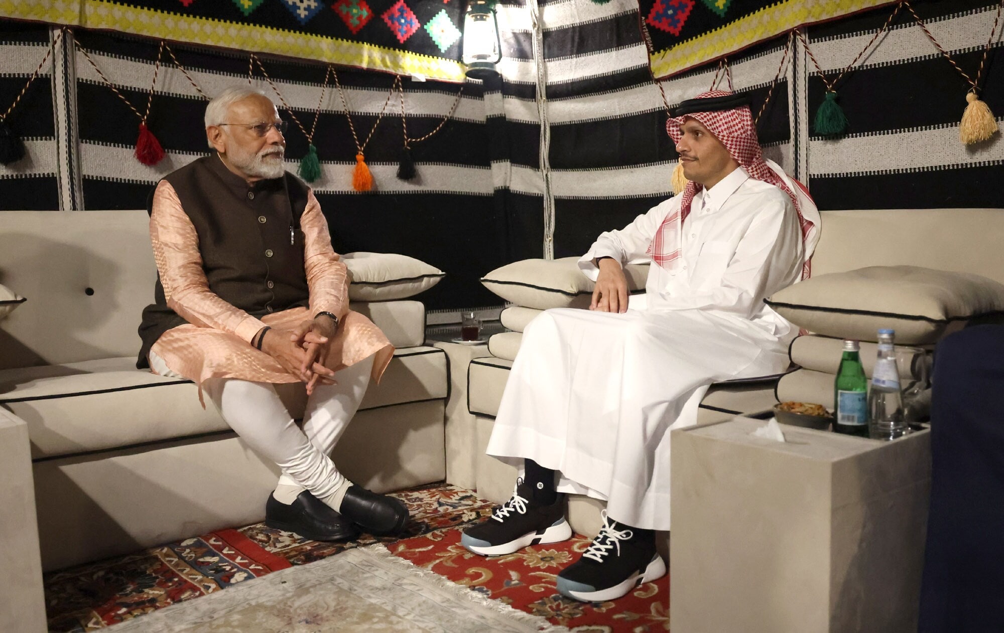 PM Modi Arrives In Doha, Holds Talks With Qatar Counterpart On Boosting ...