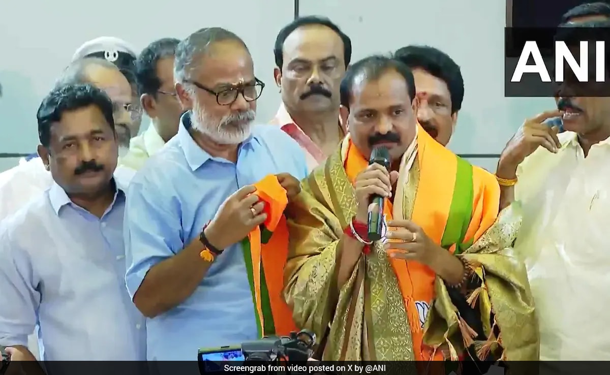 bjp vv rajesh sworn in as mayor of thiruvananthapuram, bjp gets first ...