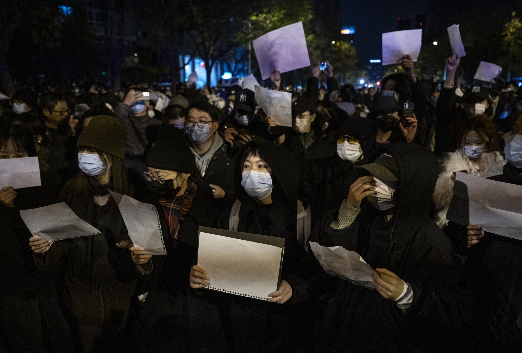 Young Women at Front Line of China’s Sweeping Covid Protests