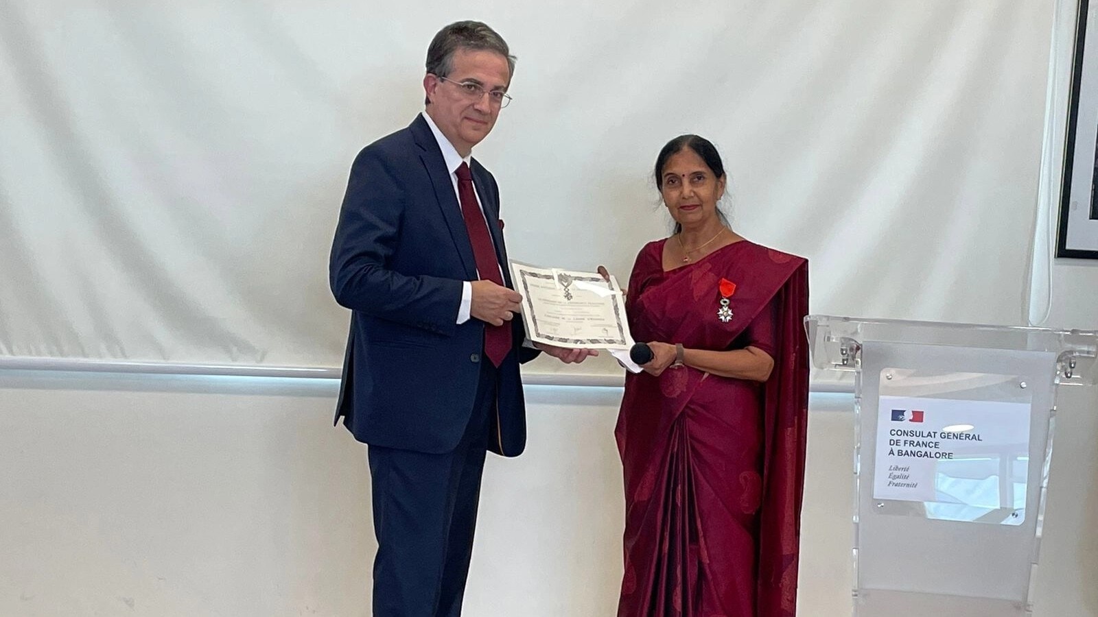 ISRO Scientist Lalithambika Conferred Highest French Civilian Award