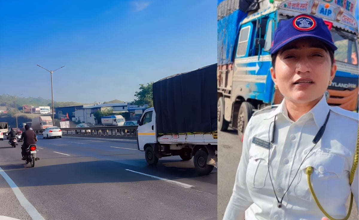 Pune Police Navle bridge Women police apeal to follow traffic rule at ...