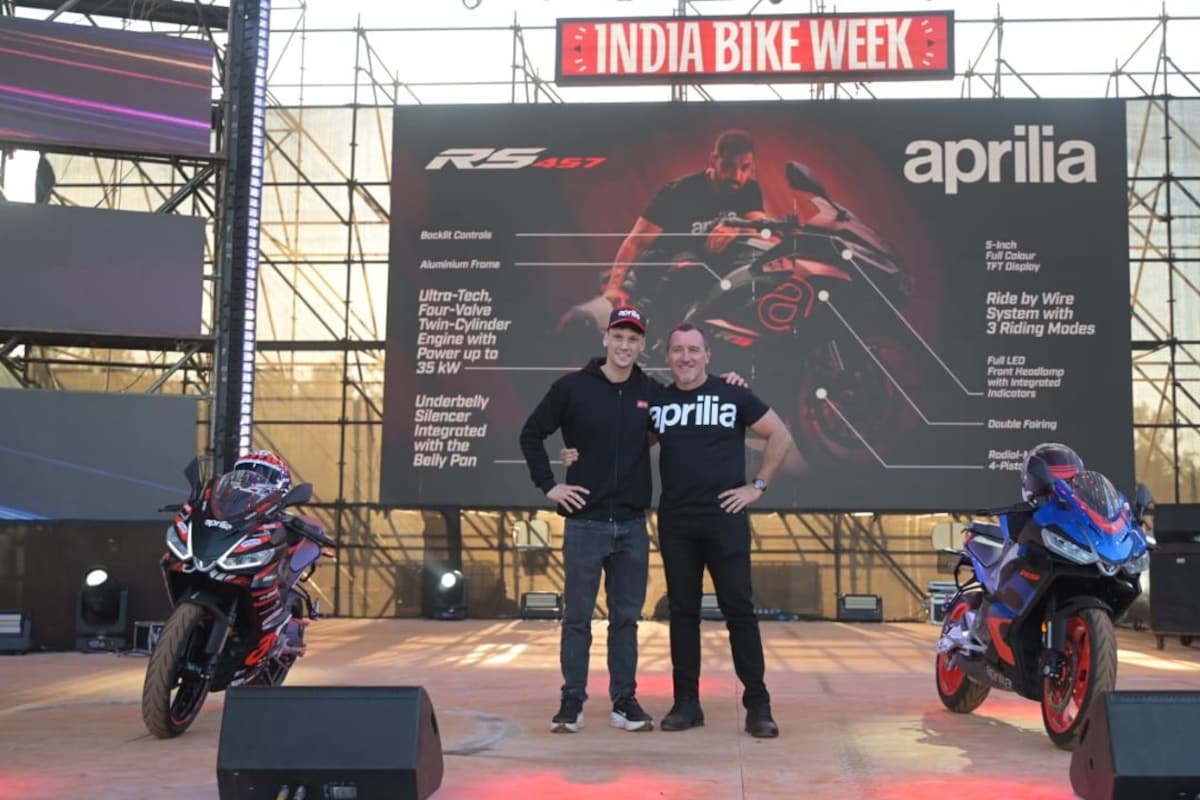 Aprilia RS 457 New Colours Revealed At India Bike Week 2025