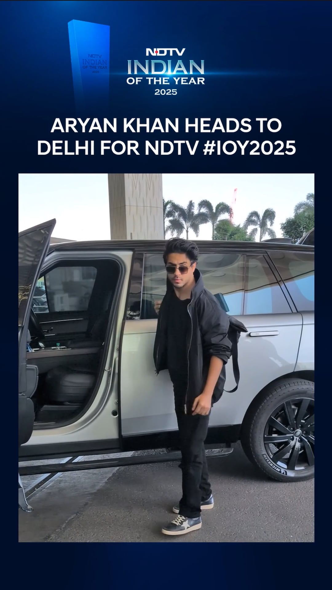 Aryan Khan Heads To Delhi For NDTV Indian Of The Year 2025