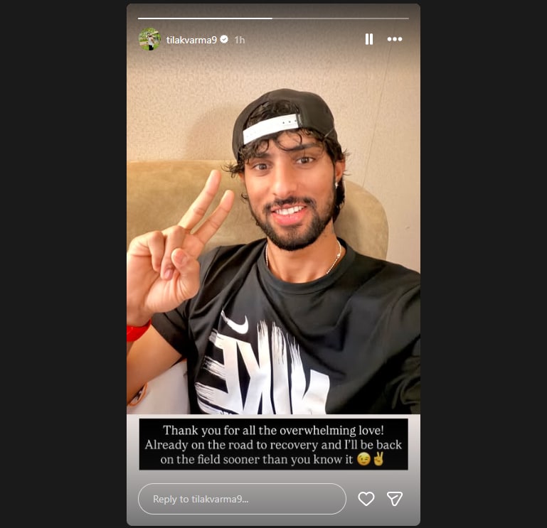 Tilak Varma's 1st Statement After Undergoing Surgery For Testicular ...