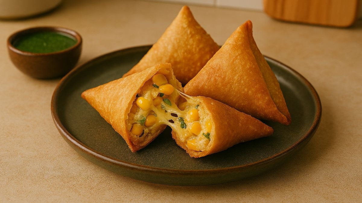 How To Make Delicious Cheese Corn Samosa At Home - NDTV Food