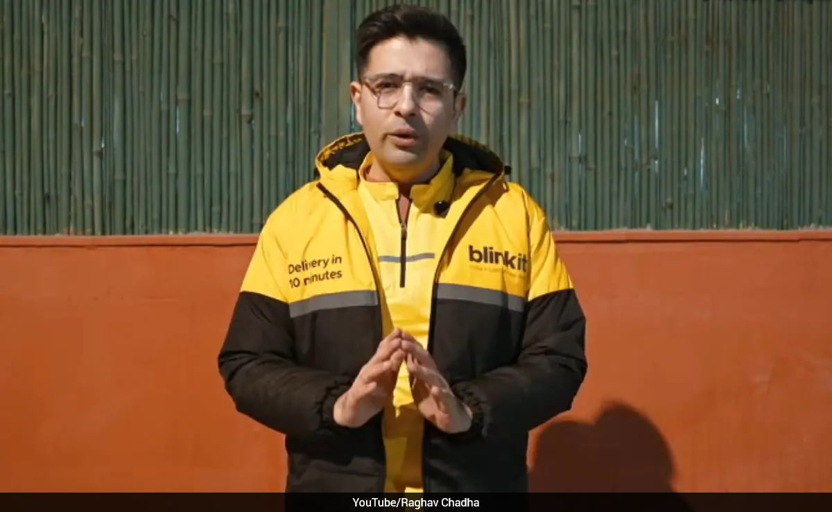 Watch: Inside AAP MP Raghav Chadha's Day As A Gig Worker In Delhi