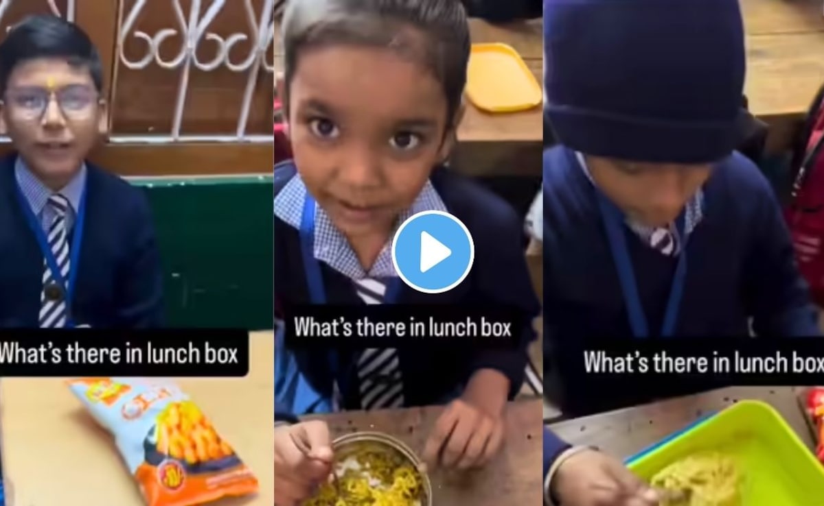 junk food Maggie and chips in children lunchboxes school kids video ...