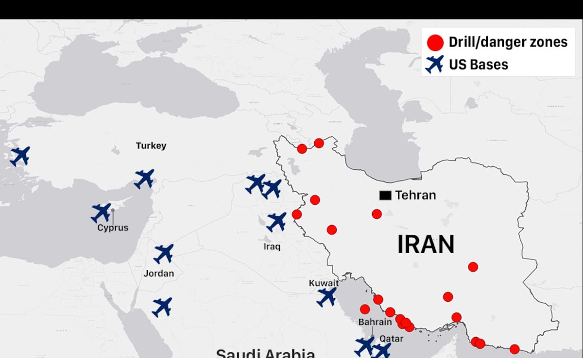 Iran Conducts Gunfire Drills As Trump Threatens Military Action