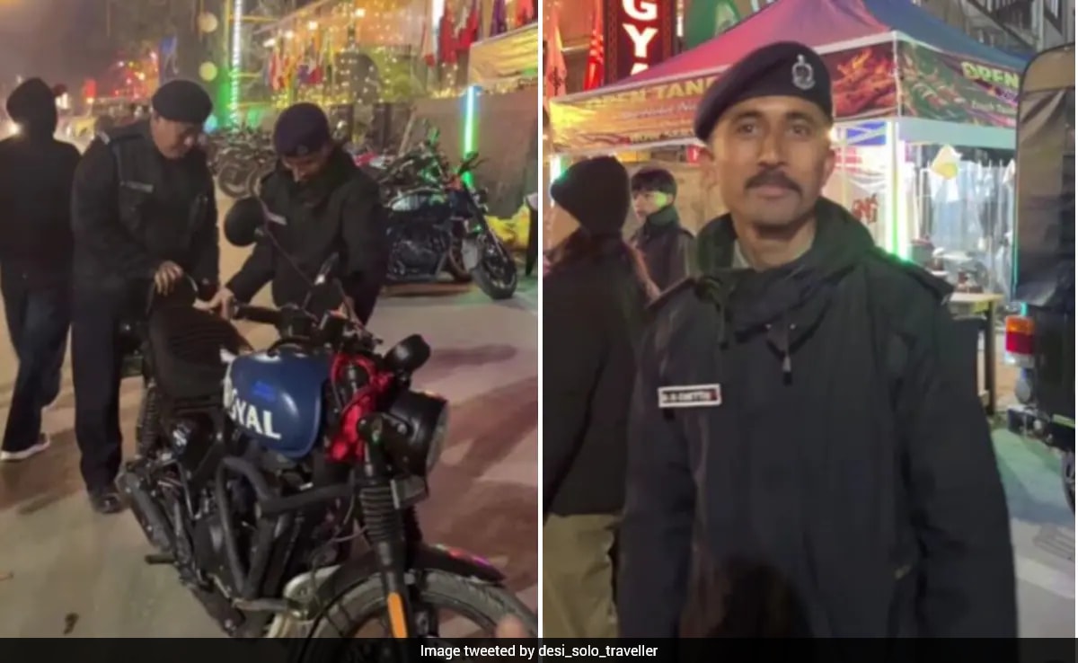 Viral Video: Sikkim Cops Move Bike To Designated Parking Spot, Choose ...