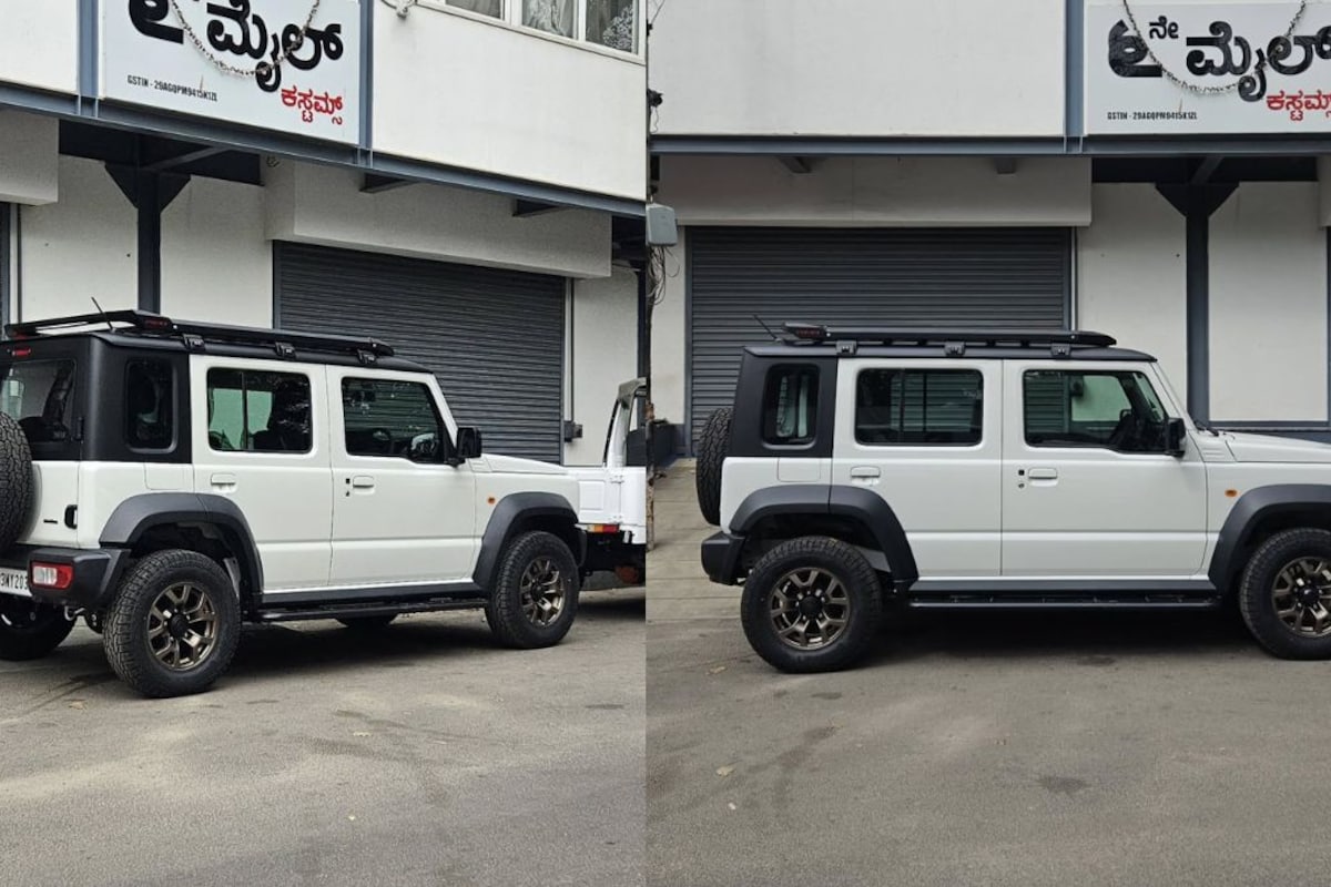 Modified Maruti Suzuki Jimny With Dual-Tone Paint Job Has Rubicon Vibe ...