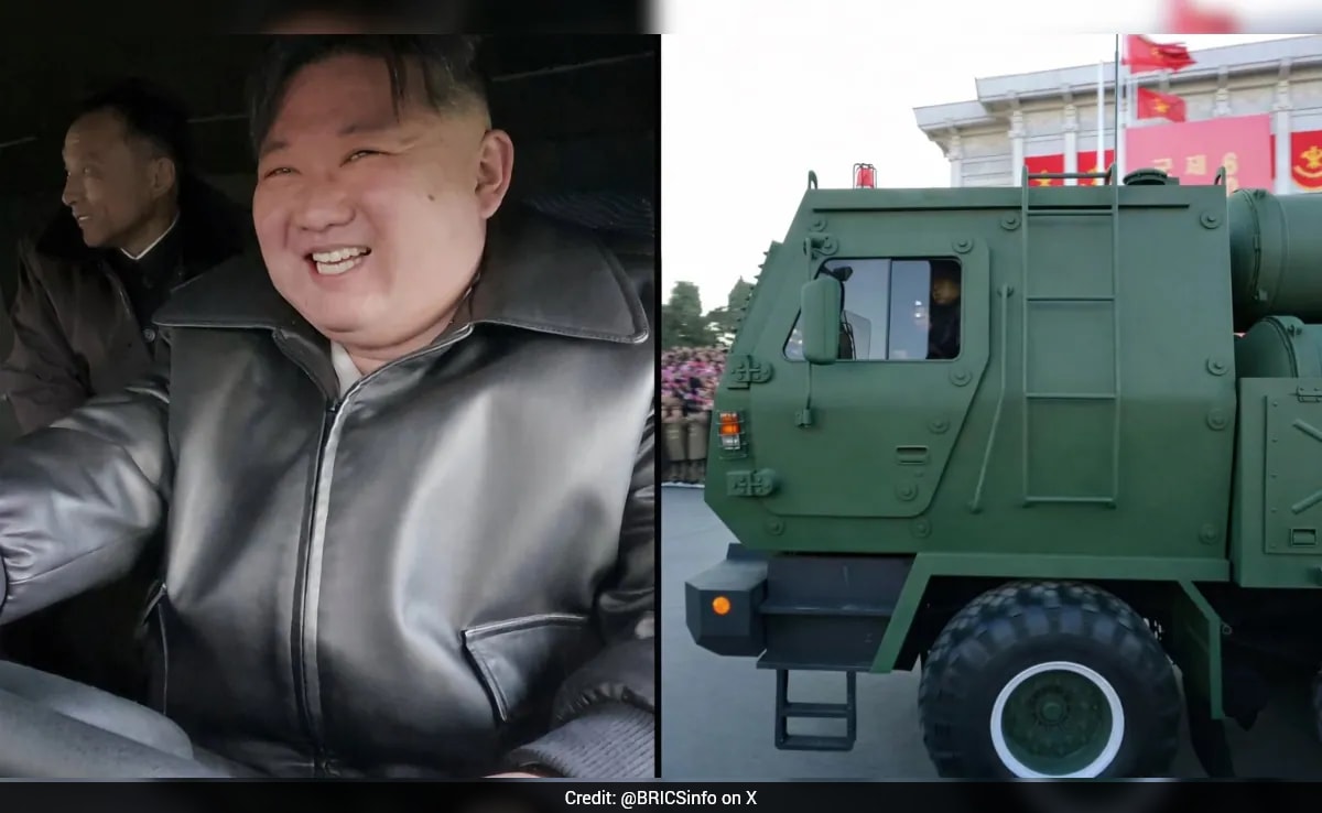 Kim Jong Un Behind The Wheels Of Rocket Launcher In North Korea Nuclear ...
