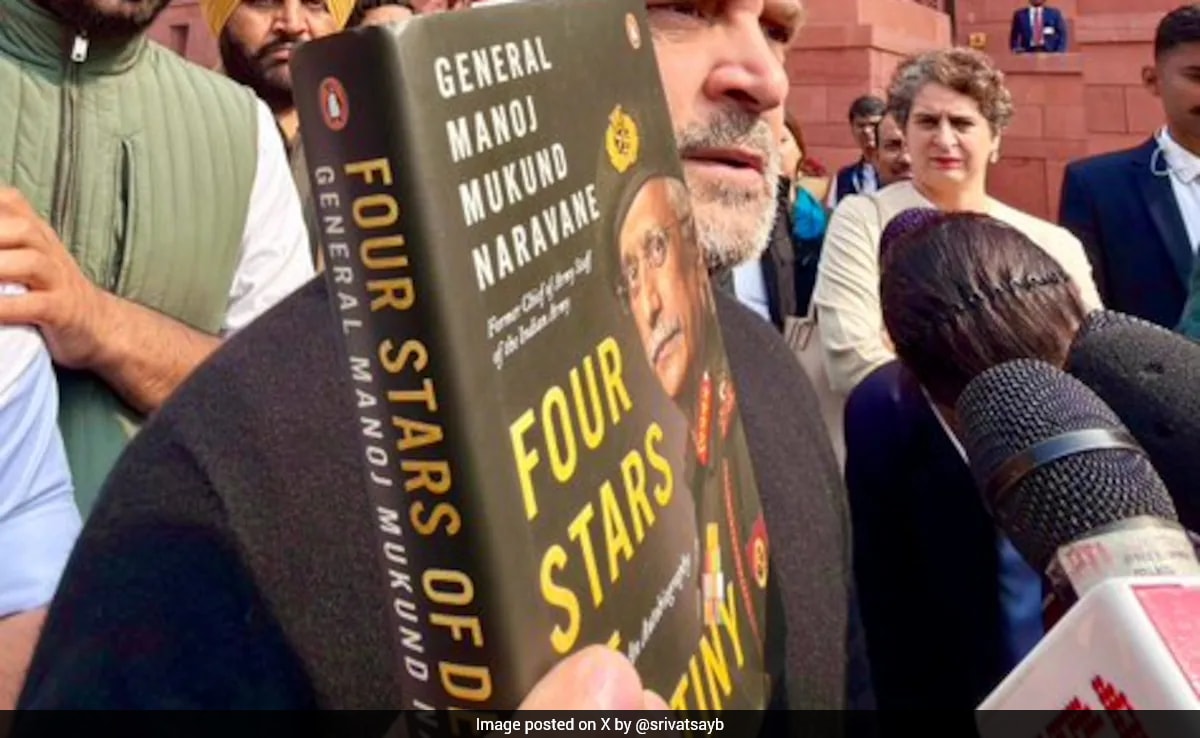general mm naravane book four stars of destiny rahul gandhi parliament ...