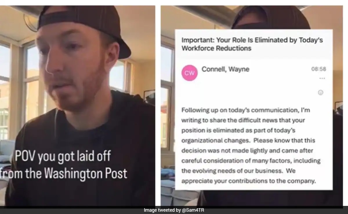 "Sad And Angry": Journalist Records Moment He's Laid Off By Washington ...