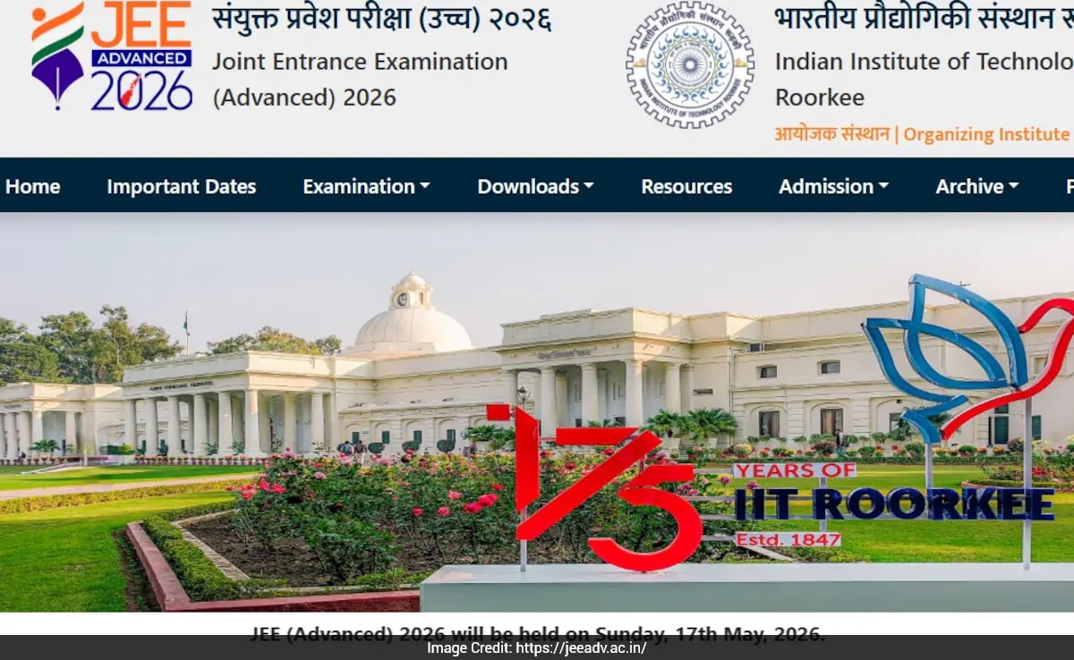 IIT Roorkee announced JEE Advanced 2026 Date Exam on May 17 ...
