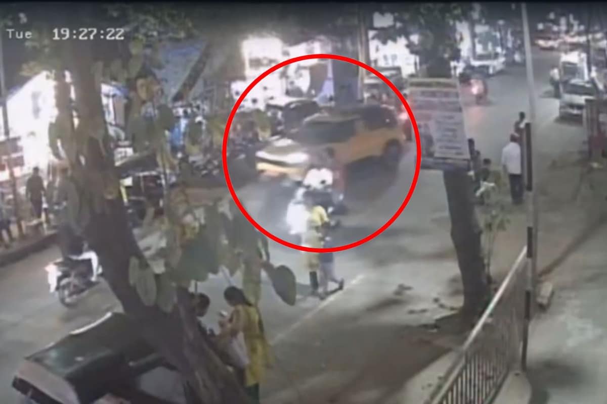 Tata Sierra Accident In Thane: Fresh Video Shows SUV Hitting Vehicles ...