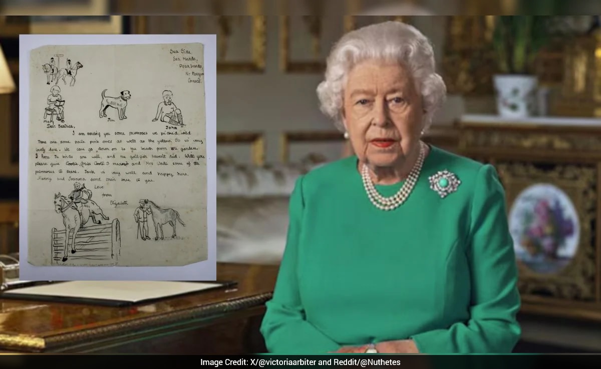 Rare Handwritten Letter By Queen Elizabeth II Sells For Over Rs 30 Lakh ...