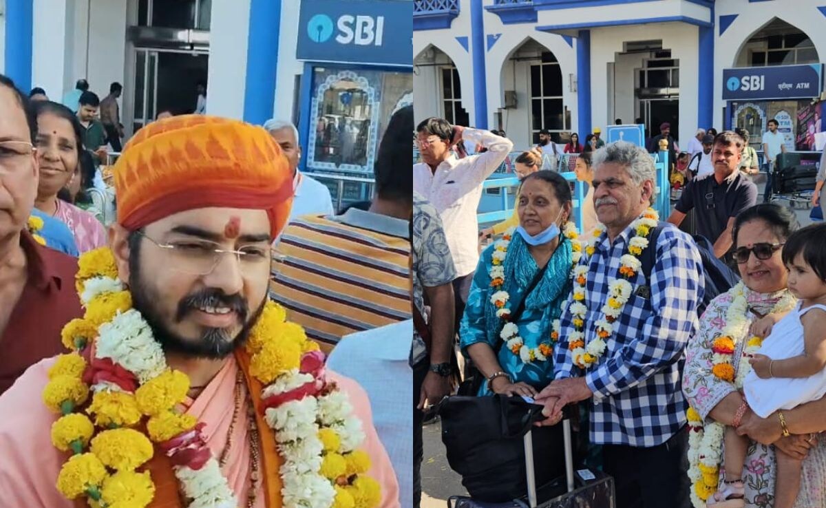 दुबई में फंसे संत अमृत राज महाराज के साथ 120 श्रद्धालु लौटे जोधपुर ...