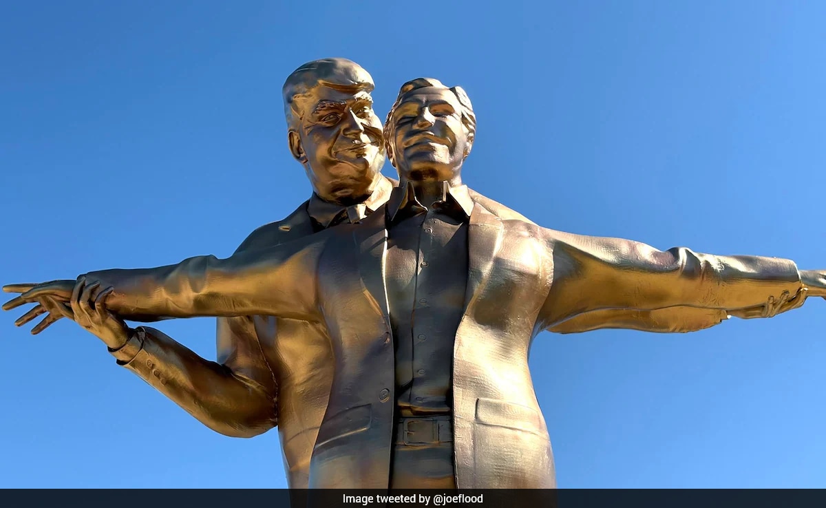 "King Of The World": Statue Showing Trump And Epstein Recreating ...