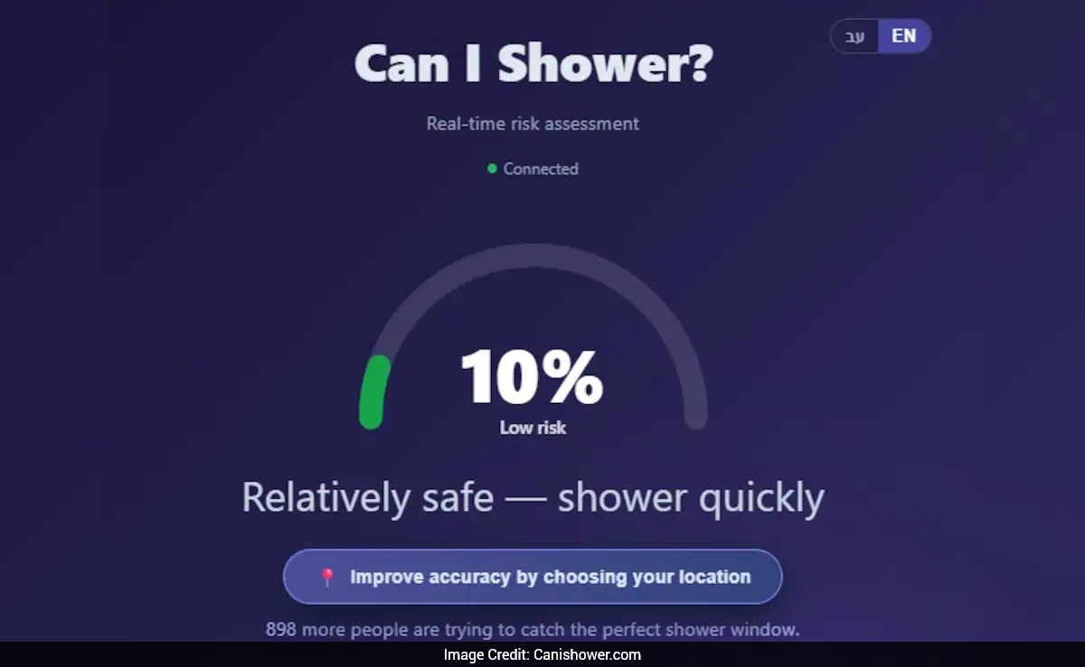 New Israeli Website Helps Civilians Find Safe Shower Times Amid Rocket ...