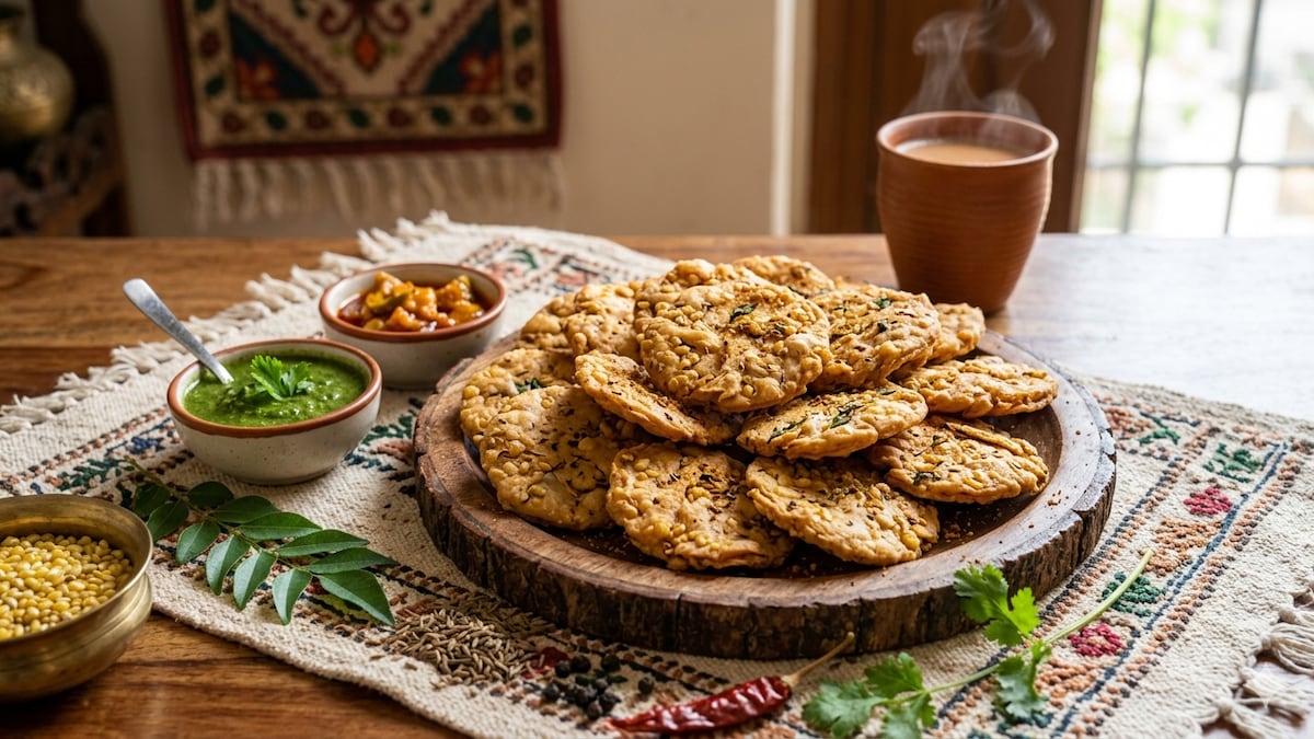 Crispy Rajasthani Moong Dal Mathri Recipe For Evening Tea - NDTV Food