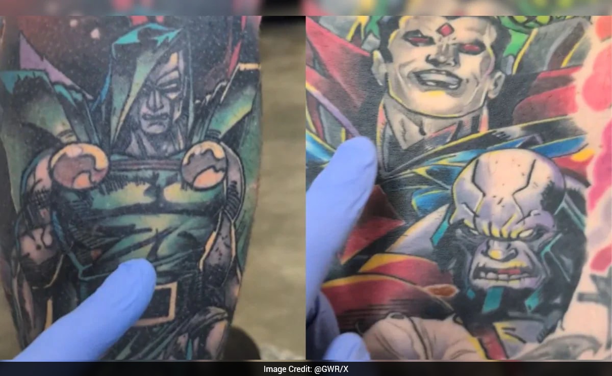 UK Man Sets World Record With 63 Tattoos On His Body Featuring Marvel ...