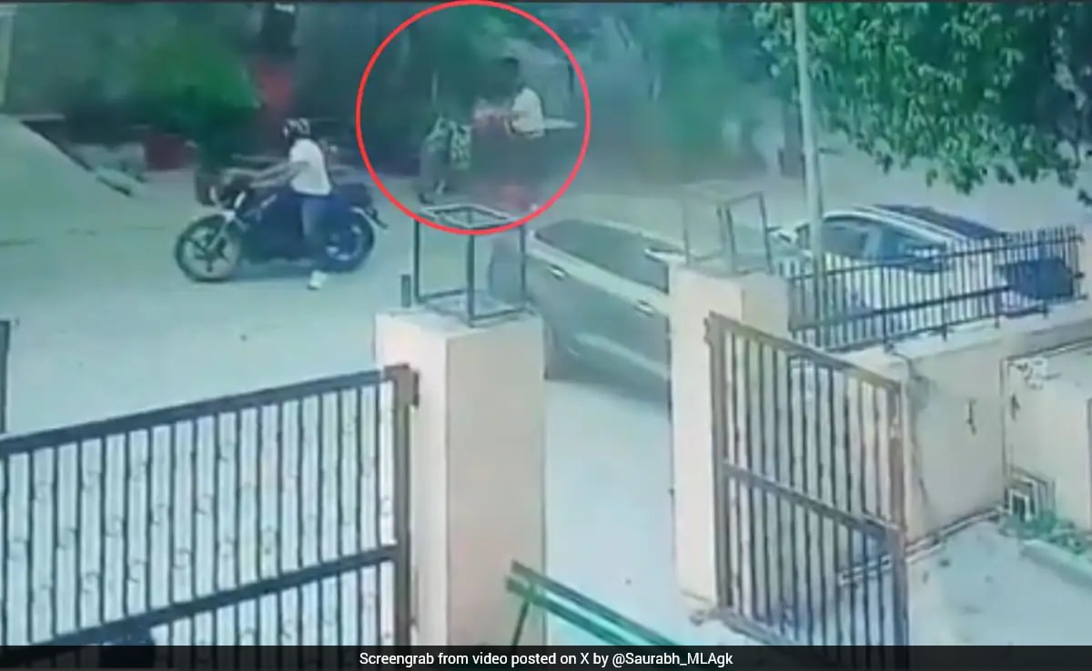 Video: Chain Snatchers Attack Woman With Knife In Delhi