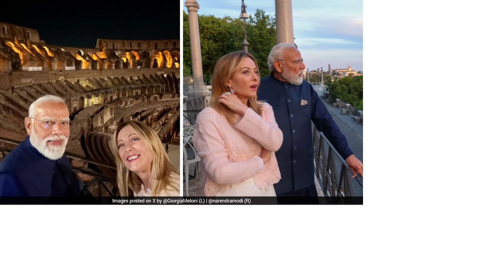 Pics: PM Modi's Dinner, Drive, Colosseum Diplomacy With Meloni In Rome
