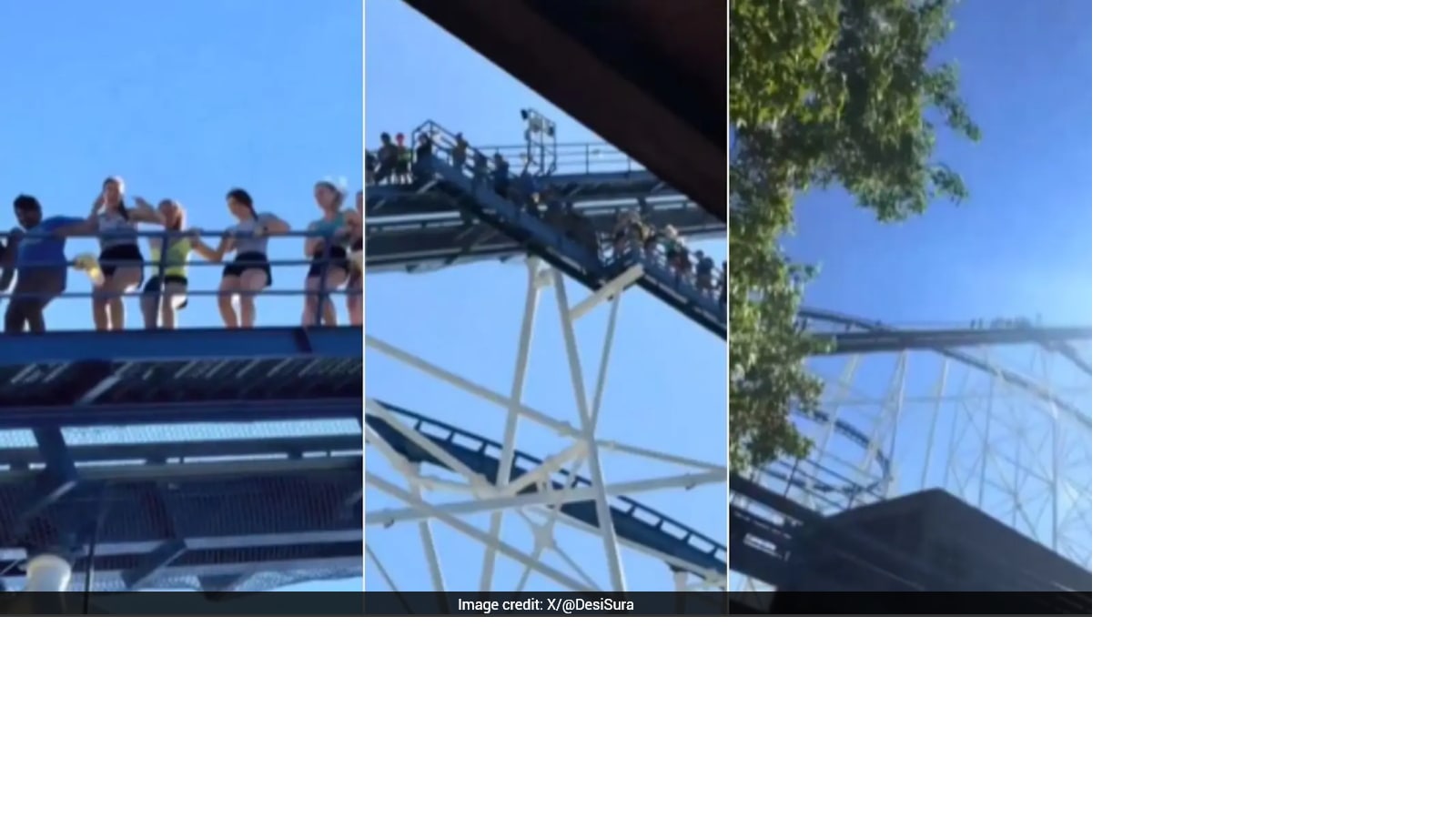 Dramatic Video Shows Visitors Evacuating 245-Foot Roller Coaster In ...