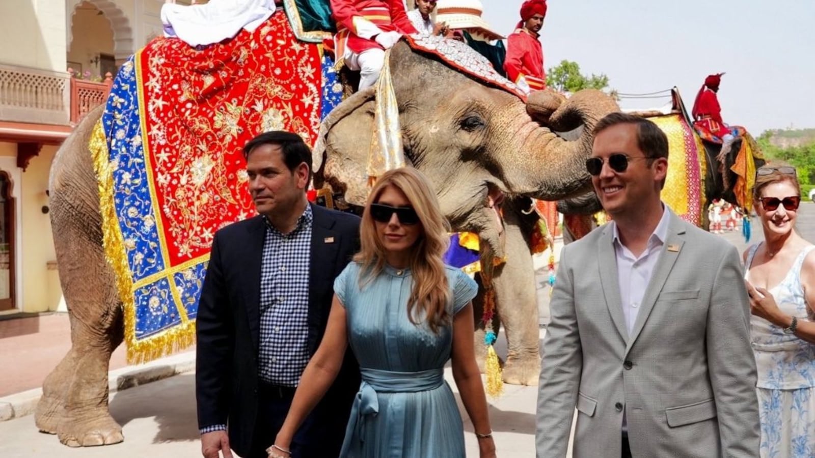 After Taj Mahal, US Secretary Marco Rubio Visits Jaipur's Amer Fort ...