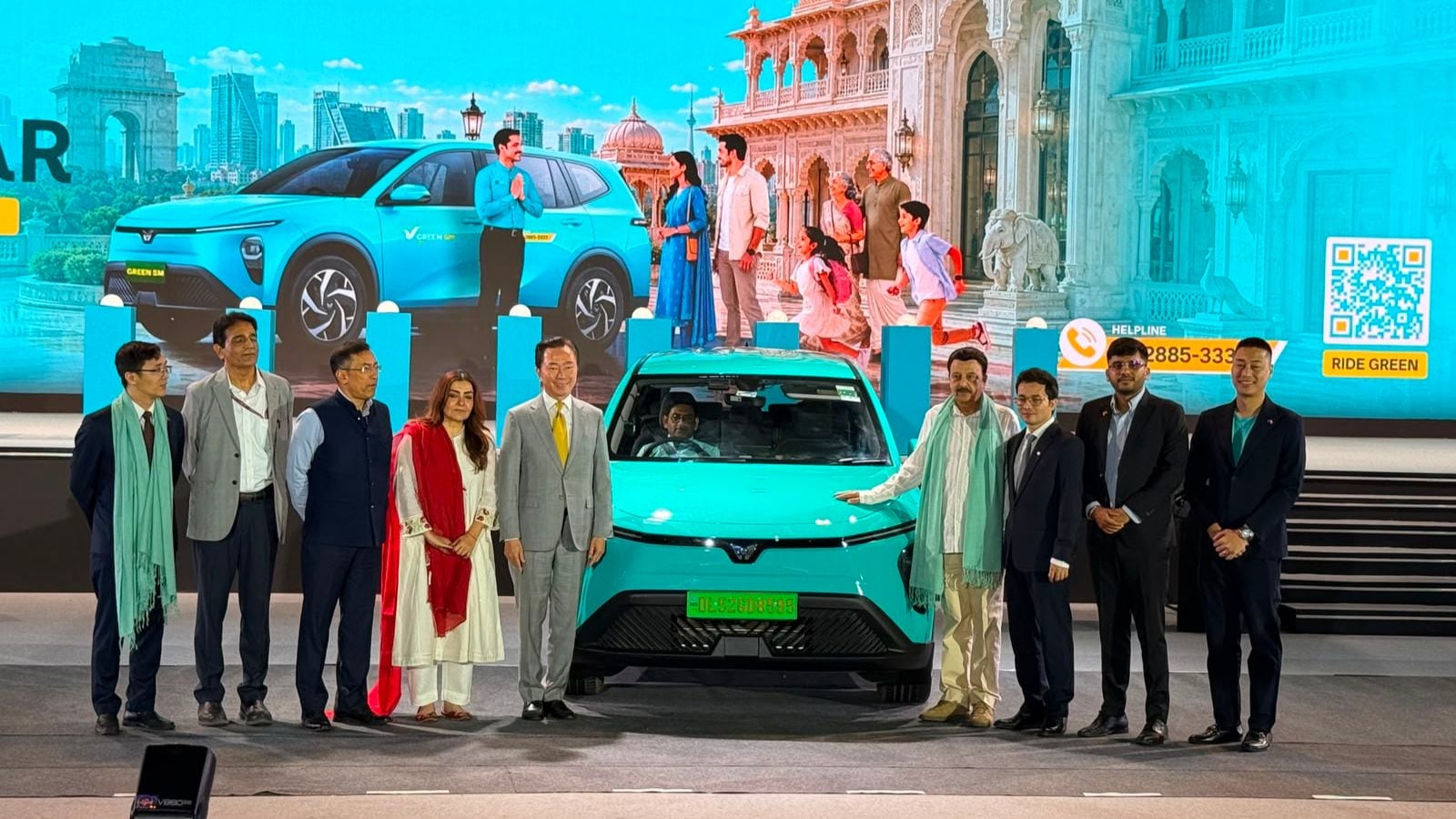 Green SM Electric Limo Taxi Service Launched In India
