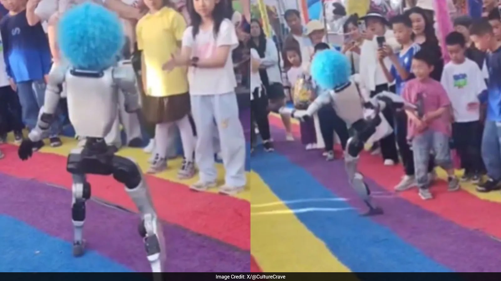 Humanoid Robot In Clown Wig Roundhouse Kicks Child In China, Video Viral