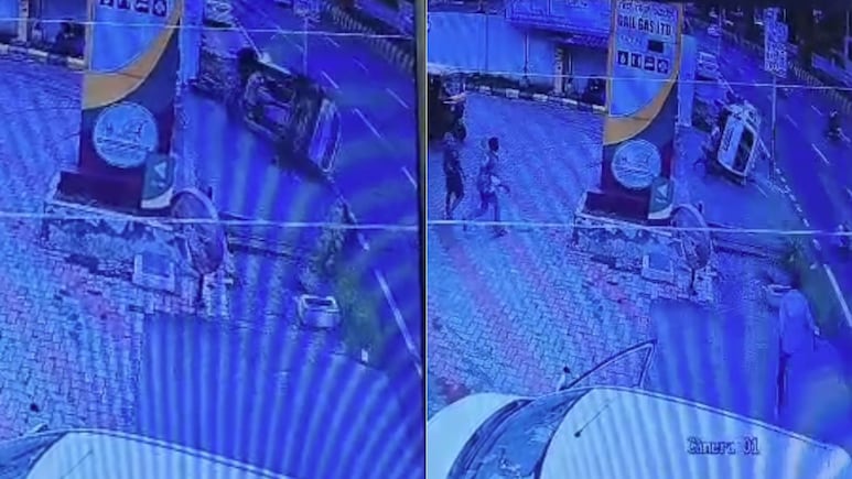 On Camera, 1 Killed And 3 Injured As Car Rams 2 Bikes In Bengaluru