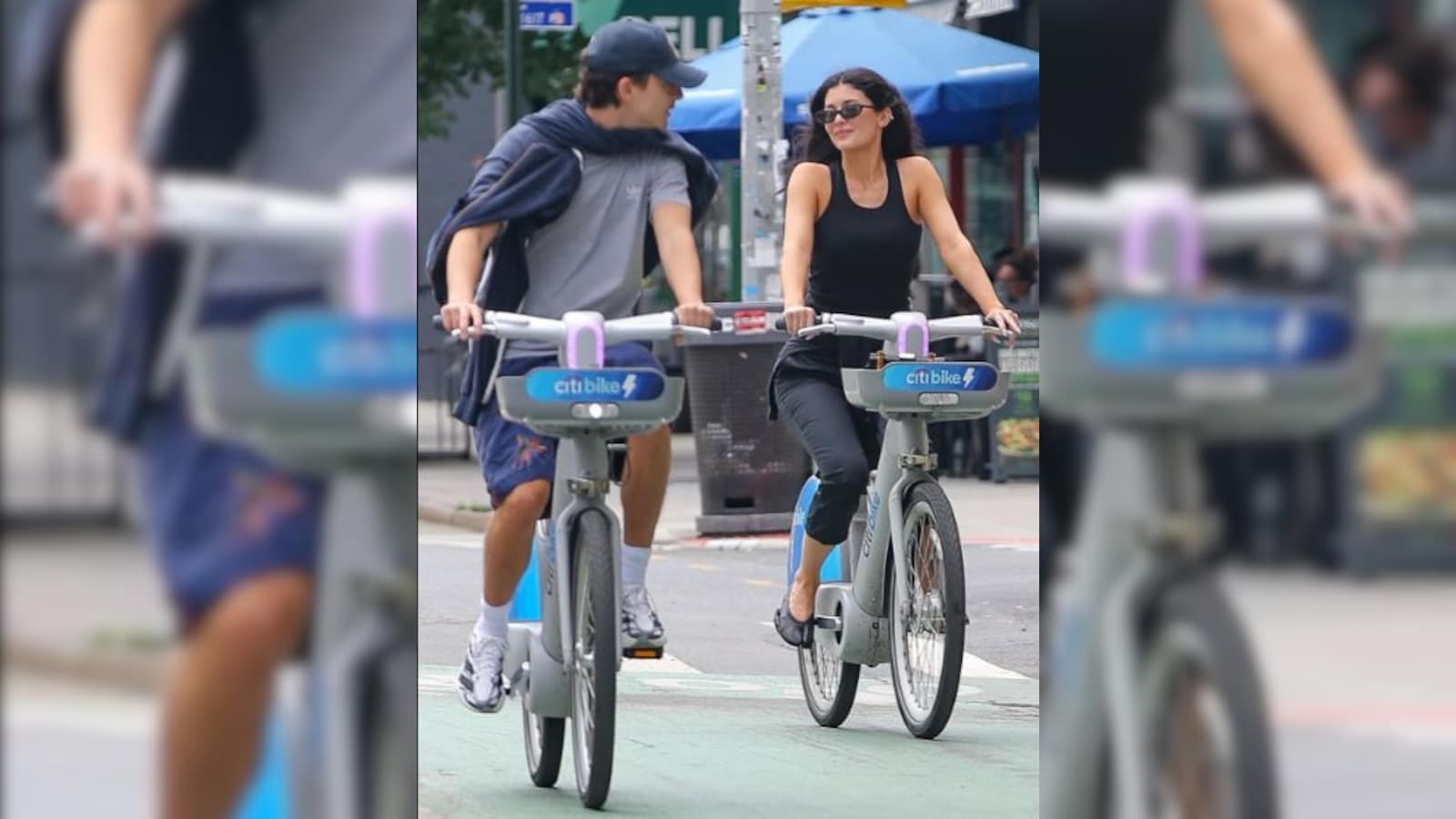 Timothée Chalamet And Kylie Jenner Walk Hand-In-Hand, Bike Around NYC ...