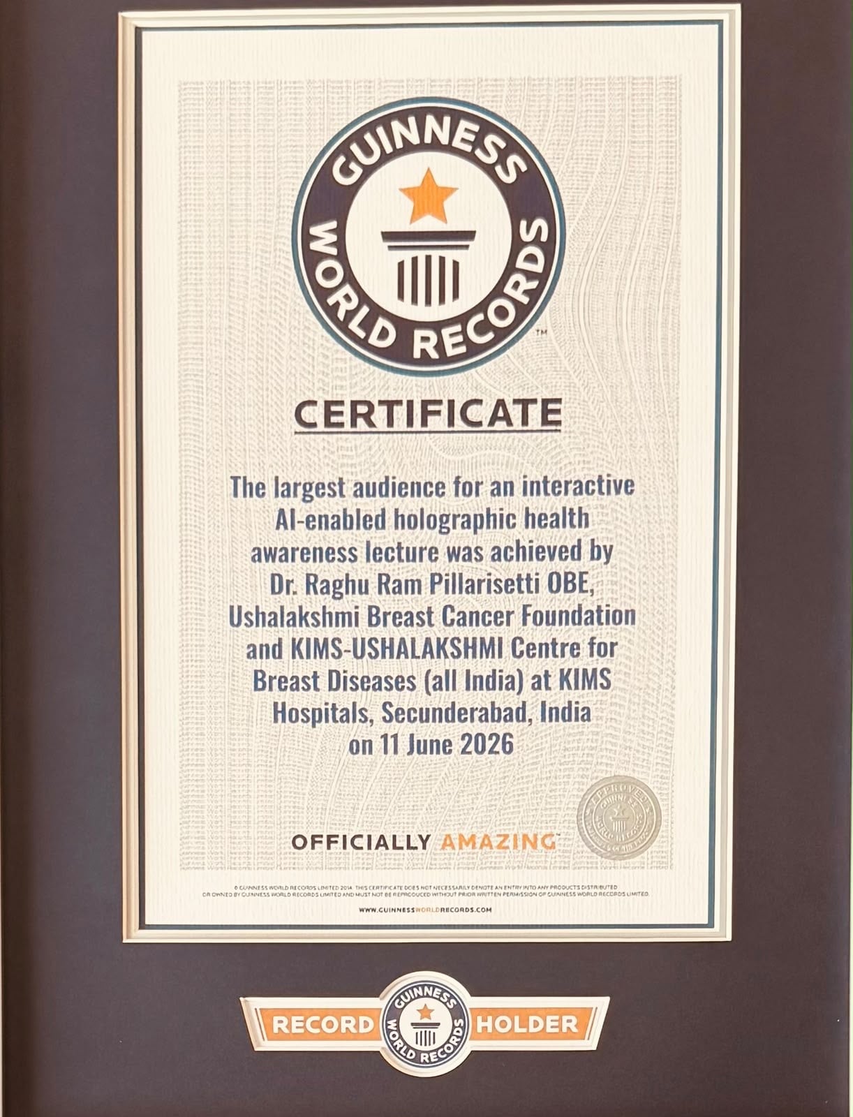 Hyderabad Doctor Creates Guinness World Record With AI Hologram To ...
