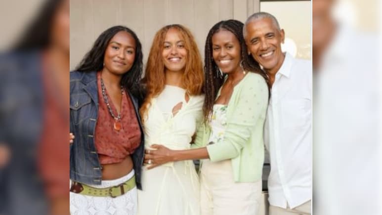 Malia And Sasha Obama’s Rare Public Appearance At Obama Presidential ...