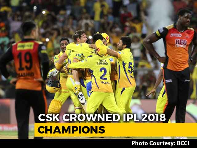 IPL 2018 Final: Shane Watson's Hundred Seals Third IPL Title For ...