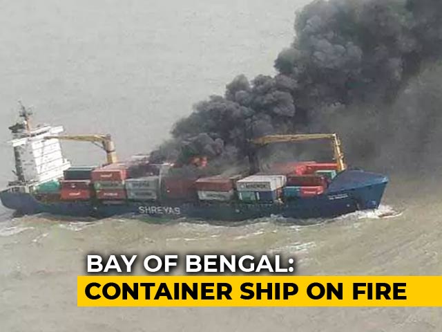 22 Sailors Rescued After Container Ship Catches Fire In Bay Of Bengal