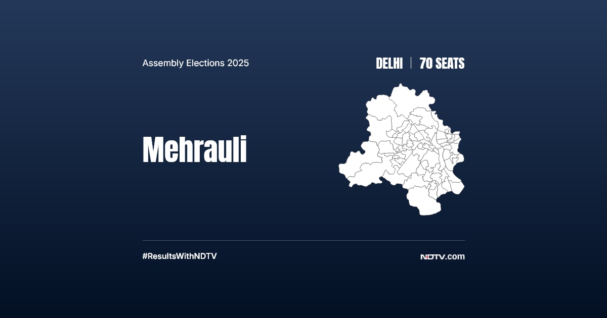 Mehrauli Election Results 2025 | Delhi Election Results | Elections ...