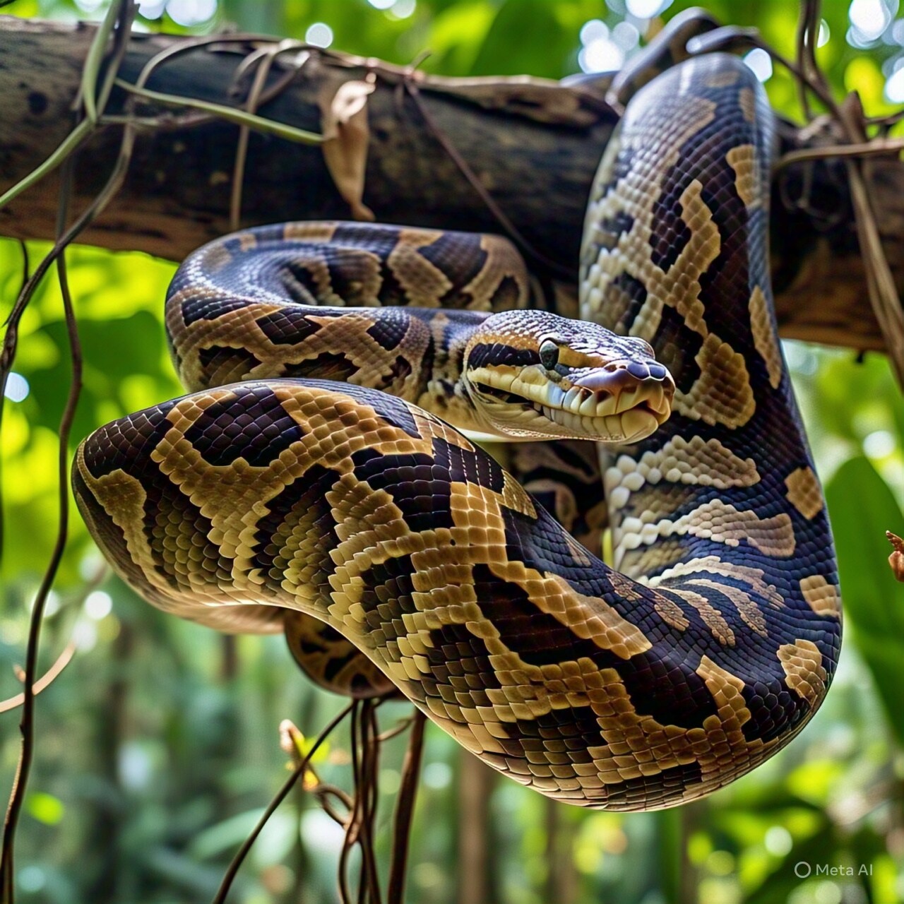 दुनिया का सबसे लंबा सांप, दम घोंटकर लेता है शिकार की जान