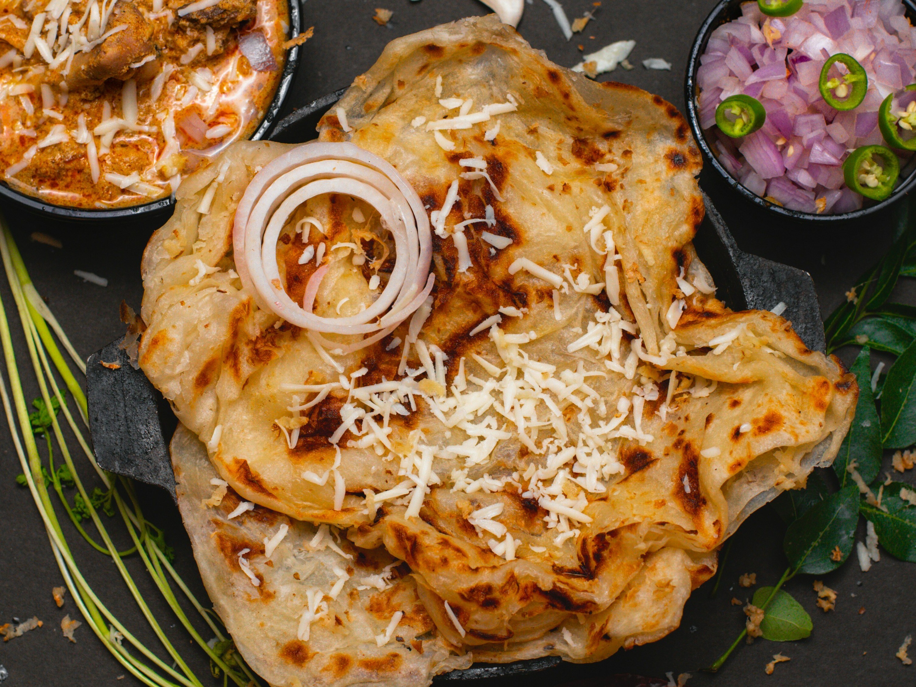 Easy Chilli Cheese Garlic Paratha Recipe To Try